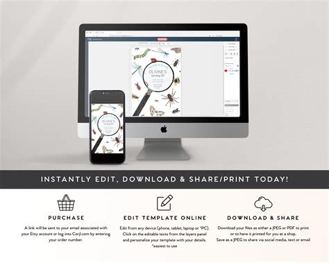 Bugs Critters Birthday Invitation Template Nature Birthday Printable