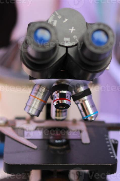 Close Up Of The Microscope In The Laboratory Microscope For Scientific