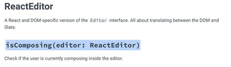 Access To IsComposing From Slate React Udecode Plate Discussion GitHub