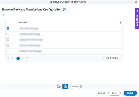 Remove Package Permissions Activity