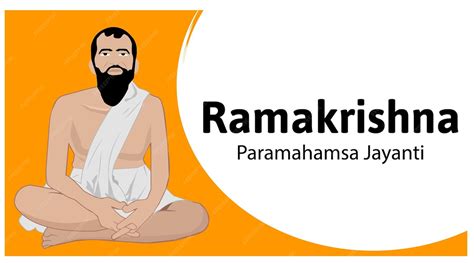 Ramakrishna Paramahamsa Jayanti Vector Illustration Premium Vector