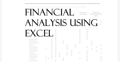 [free ebook]financial analysis using excel king of excel