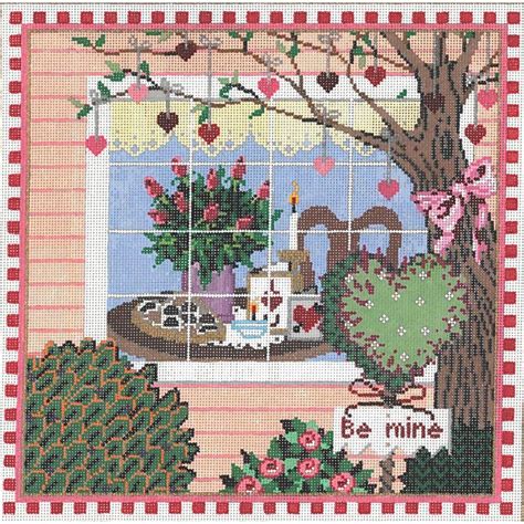 St Valentines Garden Gate Needlepoint