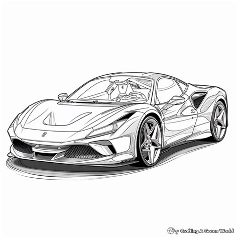Ferrari Coloring Pages Free And Printable