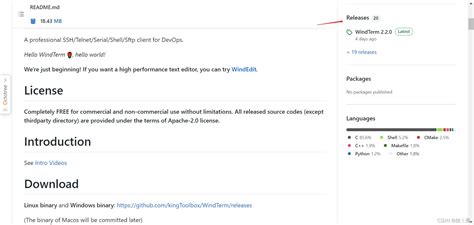 远程连接工具——windterm Csdn博客