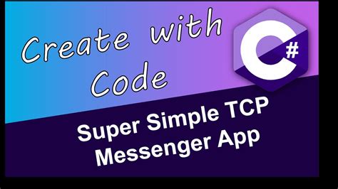 Super Simple Tcp Server Messenger Application C Youtube