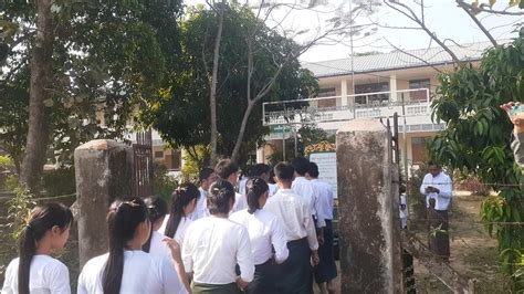 လှိုင်းဘွဲမြို့နယ်တွင် ၂၀၂၄ ခုနှစ် တက္ကသိုလ်ဝင်တန်းစာမေးပွဲ ကျောင်းသား