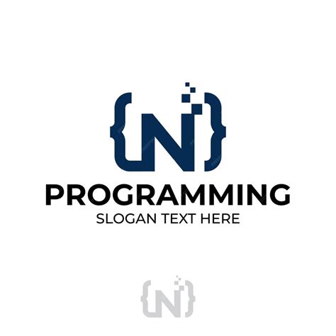 Premium Vector Digital Code Logo With Letter N Design Coding Illustration With Pixel