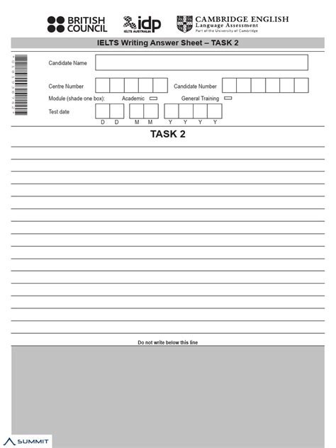 Ielts Writing Task 2 Answer Sheet Pdf