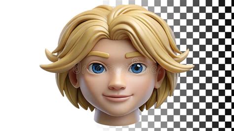 Blonde Woman Portrait Showcasing Female Face And Character Avatar Png