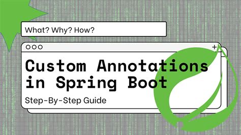 Custom Annotations In Spring Boot A Step By Step Guide By Konstantin