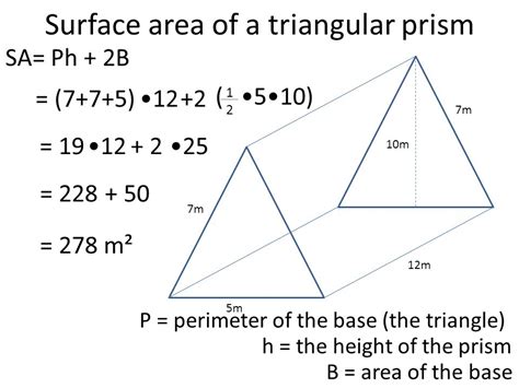 Surface Area Of A Triangular Prism Examples