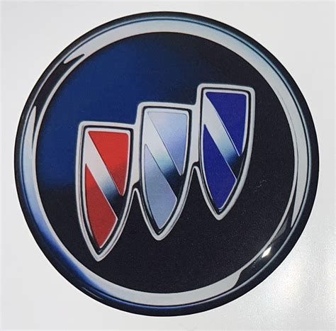 Custom Domed Buick Wheel Center Cap Decalpremium Gloss Finish Silicone
