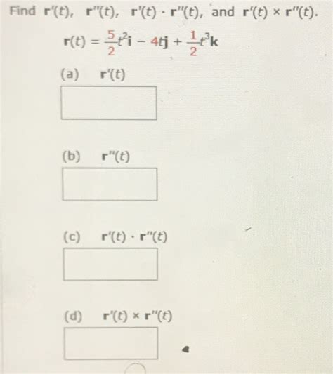 Solved Find R T R T Arcsin T Arccos T O R T