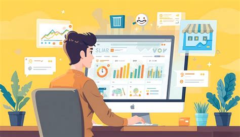 Ai Powered Business Analytics Dashboard Stock Illustration