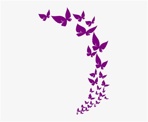 Purple Butterfly Borders