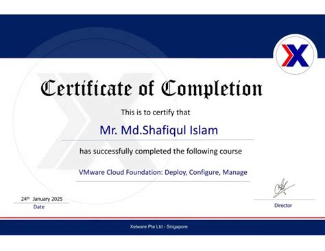 Vmware Cloudcomputing Certification Md Shafiqul Islam