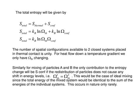 PPT The Statistical Interpretation Of Entropy PowerPoint Presentation ID