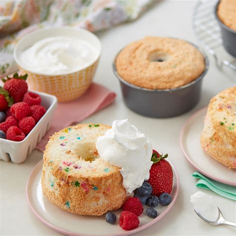 Mini Confetti Angel Food Cakes Wilton