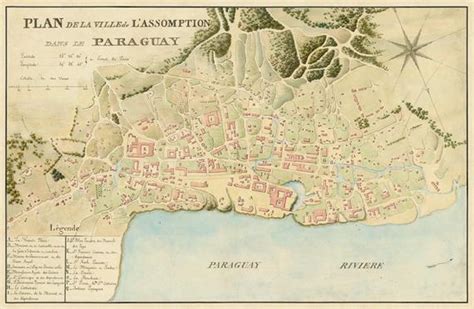 Map Of Assomption Viejo Mapa De Assomption Map Of Asuncion Etsy Map