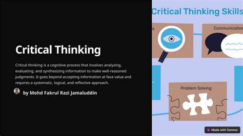 Chapter 1 Introduction To Critical Thinking Pptx