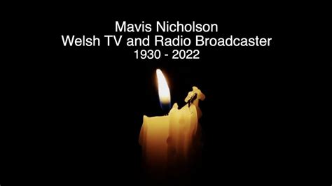 Mavis Nicholson Rip Tribute To The Welsh Tv And Radio Broadcaster Who