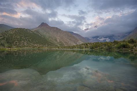 Kulikalon Lake In Fann Mountains Tajikistan Scenic Mountain Landscape
