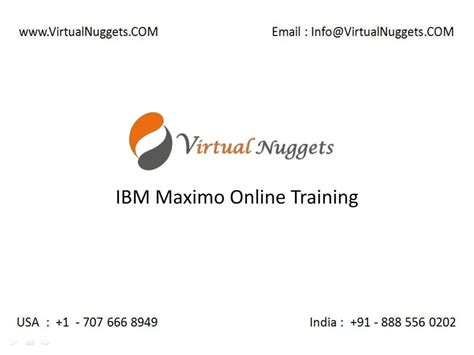 Ppt Ibm Maximo Online Training Services At Virtualnuggets Powerpoint