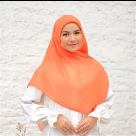 Jual Hijab Segi4 Bella Squer Resleting Jepang Zipper Segi3 Shopee