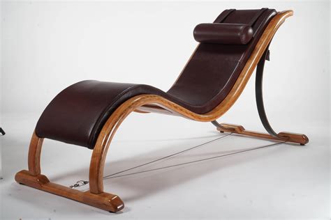 Luxury Cherry Bent Wood Sex Chair With Carbon Fiber Leaf Springs