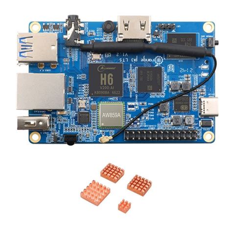 For Orange Pi 3 Lts Development Boardheat Sink H6 2g Ddr3 8g Emmc Open