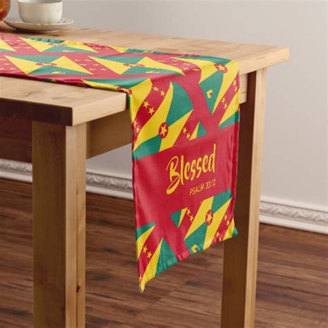 Grenada Blessed Christian Scripture Short Table Runner