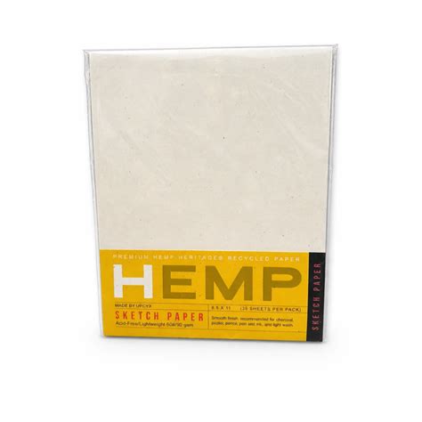 Hemp Heritage® Sketch Paper Art Pack Medium 85″ X 11″ Upcyx