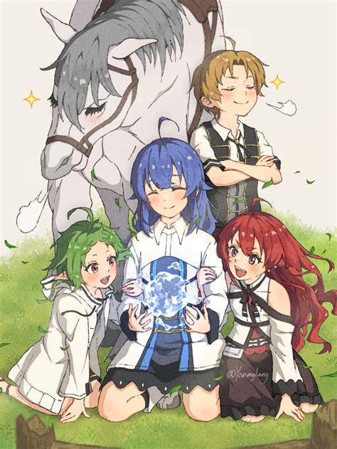 Yanmyhony Eris Greyrat Roxy Migurdia Rudeus Greyrat Sylphiette Mushoku Tensei Mushoku