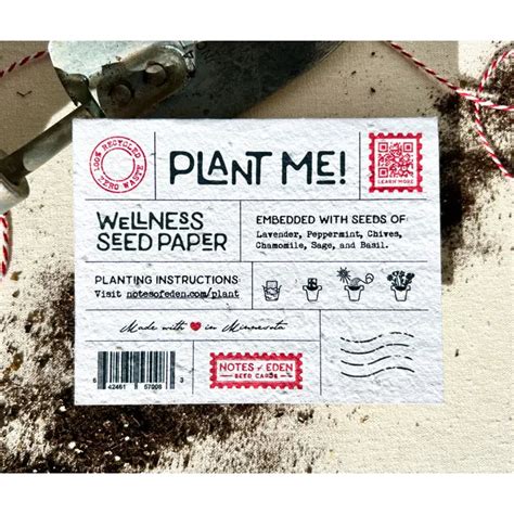 Herb Garden Seed Card Flying Cloud Ts