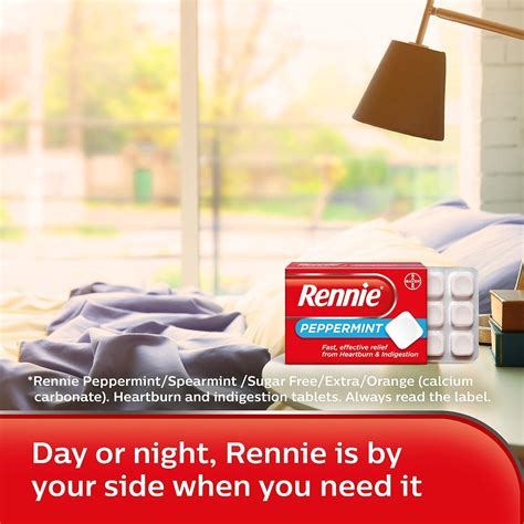 Rennie Peppermint Heartburn Tablets Fast Relief For Heartburn