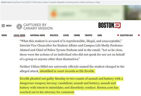 Efe Ercelik Canary Mission