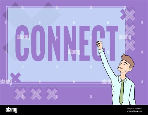 Writing Displaying Text Connect Word Written On Being Together Contact