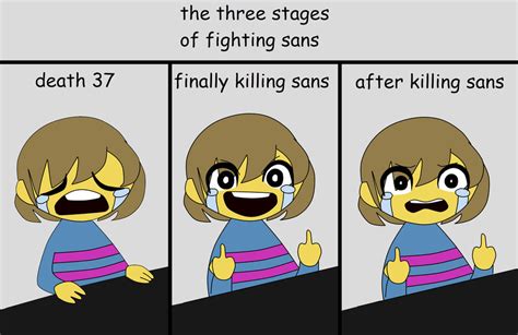 Undertalethe 3 Stages Of Fighting Sans By Bluthewolfie On Deviantart
