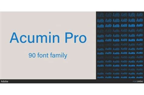 Acumin Pro Font Creative Fonts