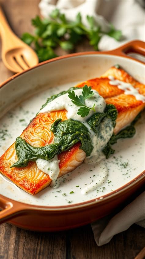 Creamy Spinach And Salmon Bake Epicurean Escape