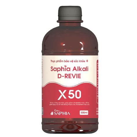 Kiềm X50 Saphia Alkali D Revie X50 Hỗ Trợ Giúp Giảm Cholesterol Máu