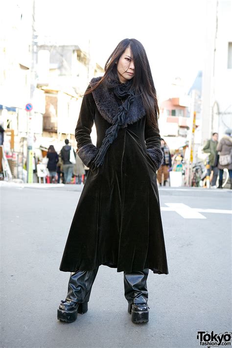 Gothic Harajuku Fashion W Black Peace Now Yellow House And Yoyoyosuke