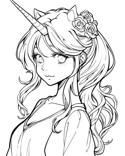 Unicorns Coloring Pages