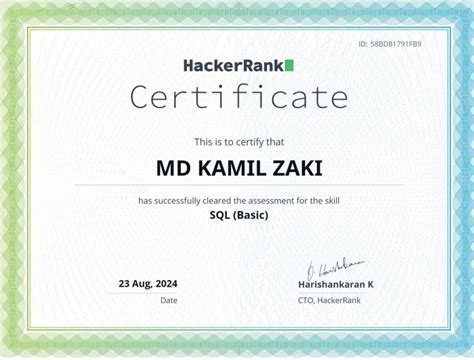 Hackerrank Sql Dataanalytics Learningjourney Md Kamil Zaki