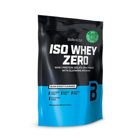 Whey Isolate Biotech Usa Iso Whey Zero Black Biscuit 500g Cdiscount Sport