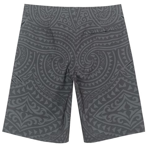 Men 4 Way Stretch Board Short Stylexc25 24 Grey Tribaliwa Bird Wailoa
