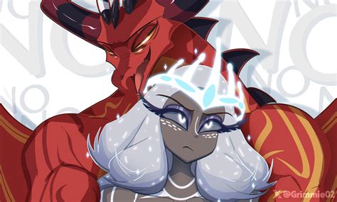 Grimmie02 Satan Helluva Boss Sera Hazbin Hotel Hazbin Hotel Hellaverse Helluva Boss