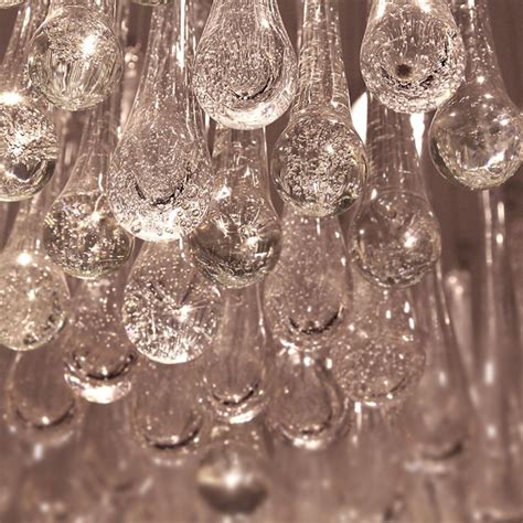 Custom Handmade Glass Raindrop Lighting Glass Installation Glass Modern Glass
