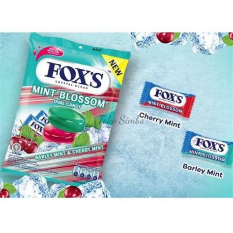 Jual Permen Fox Mint Blossom Oval Candy 125 Gram Shopee Indonesia